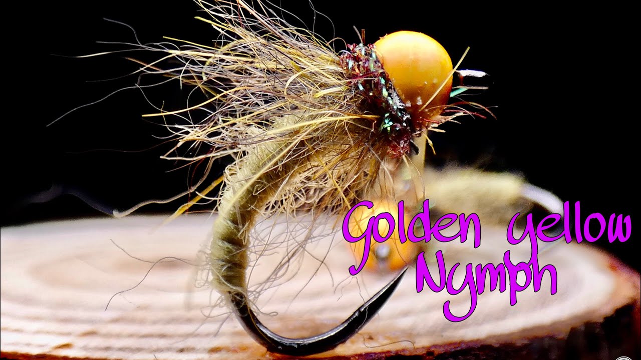 Fly tying GOLDEN YELLOW NYMPH by Jorge G. Huertes - YouTube