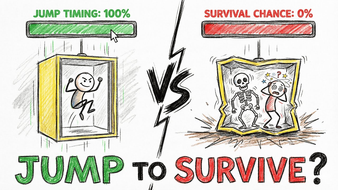 Can You Jump in a Falling Elevator to Survive? - YouTube