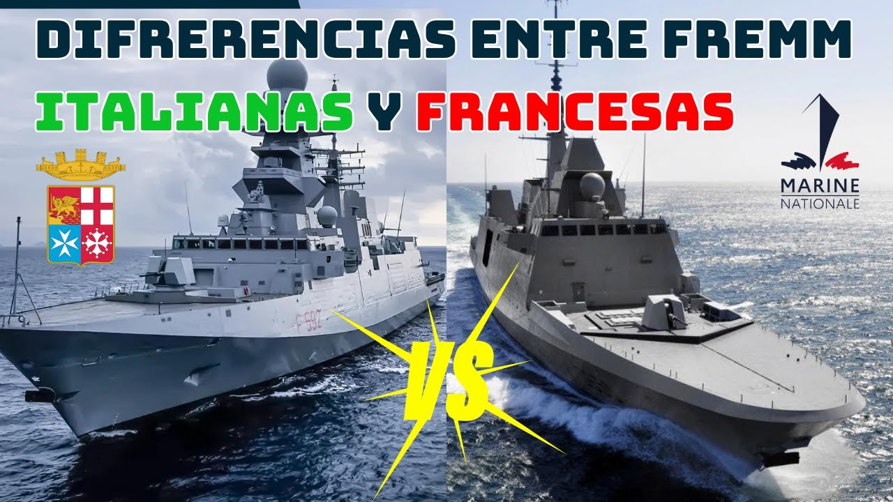 EXPLICO DIFERENCIAS ENTRE LAS FREMM FRANCESAS E ITALIANAS. - YouTube
