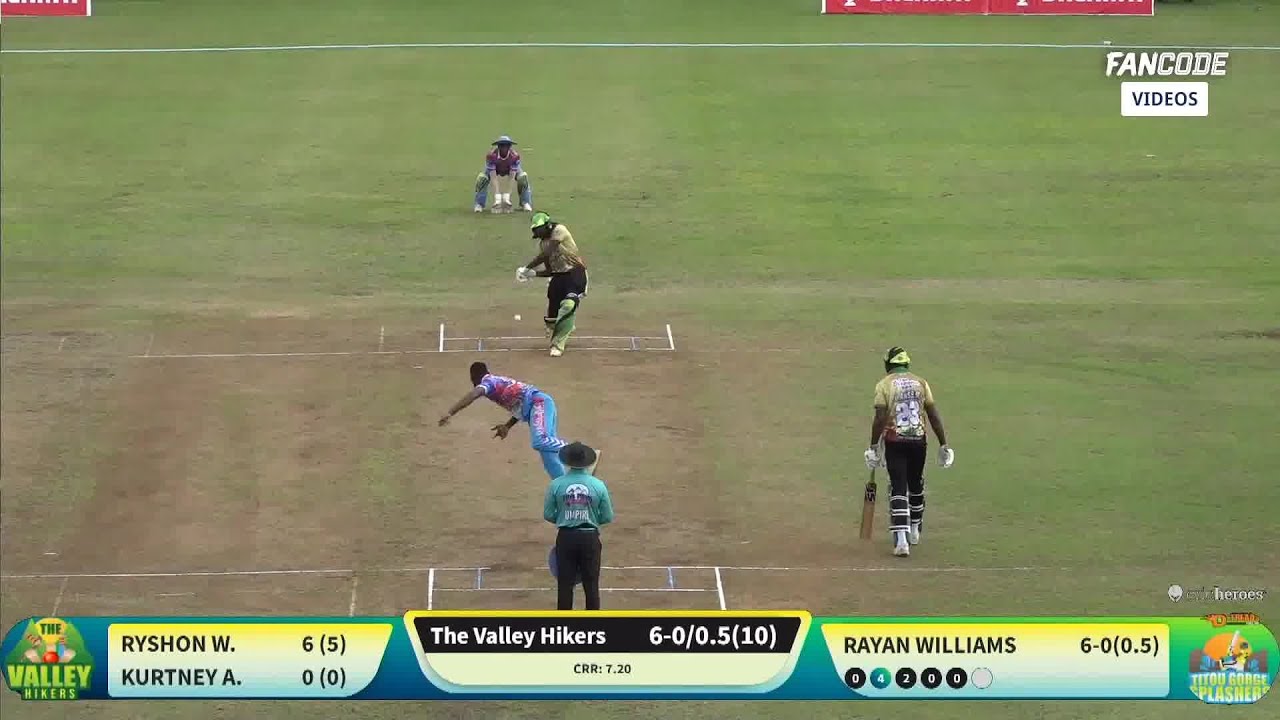 Titou Gorge Splashers vs The Valley Hikers | Dream 11 Nature Isle T10 ...