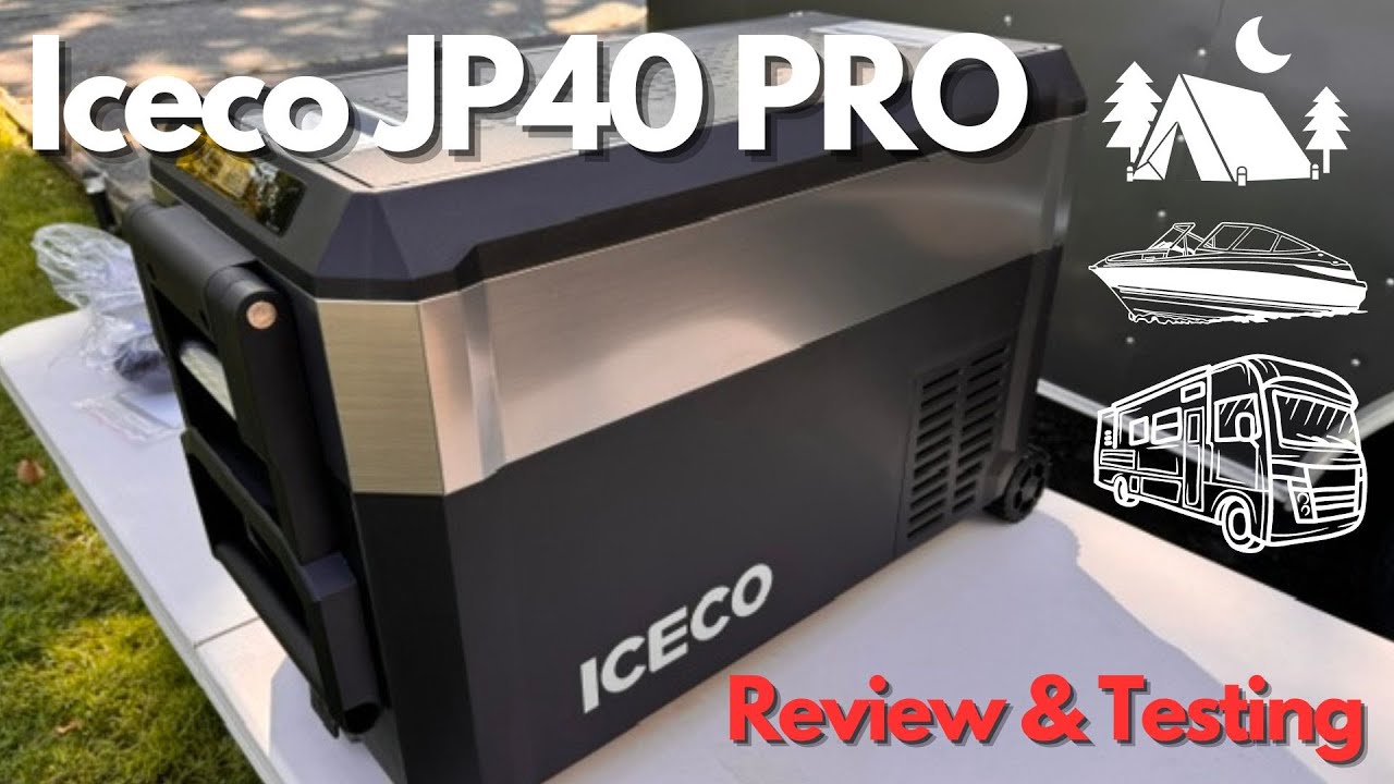 Great for Camping, Riding, boating - Iceco JP40 Pro Portable Fridge & Freezer Review - YouTube