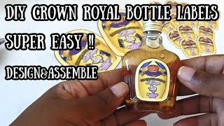 Blank Crown Royal Label