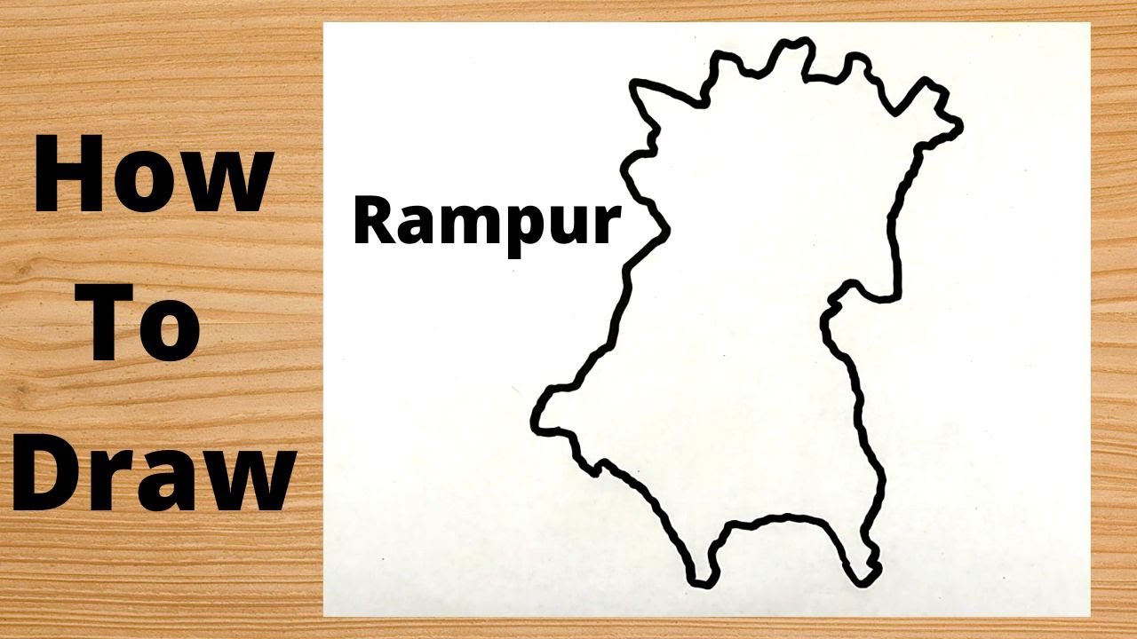 Drawing Rampur City Map - India - YouTube