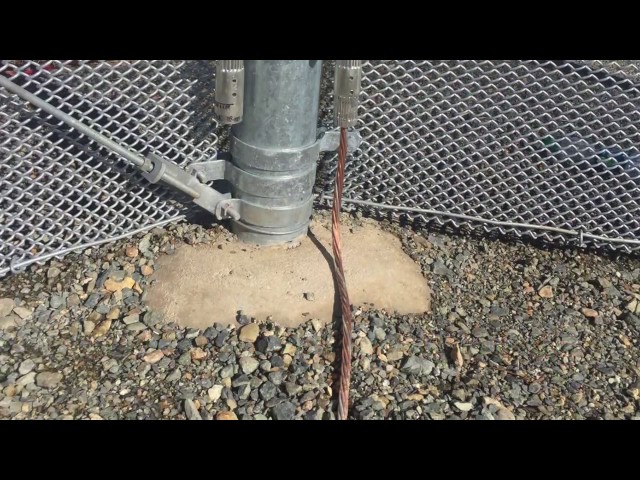 Chain Link Fence Grounding Details