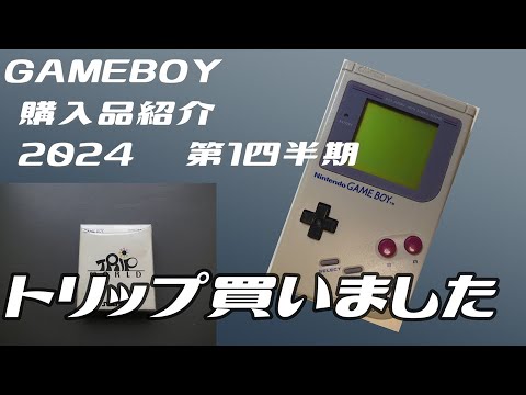 GAMEBOY 2024年第1四半期購入品紹介 - YouTube