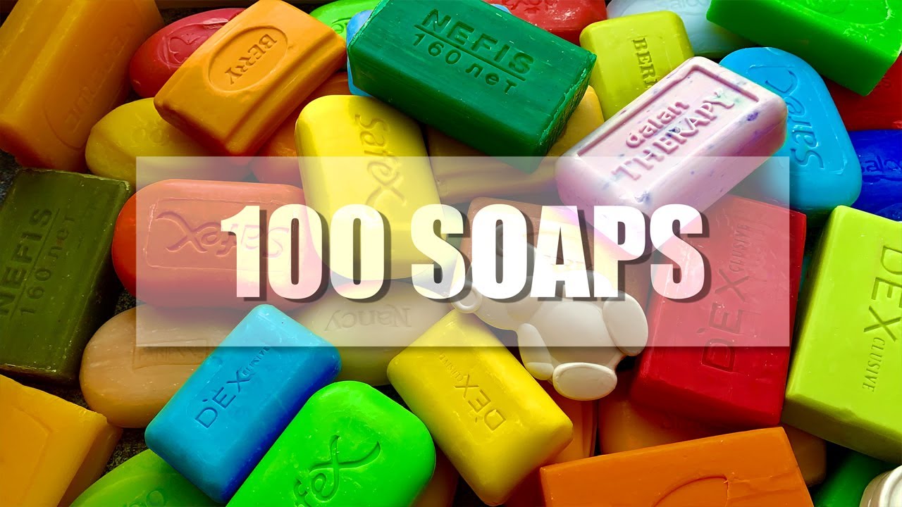 100 SOAP HAUL Opening ASMR - YouTube