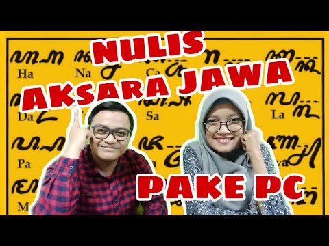 TUTORIAL MENULIS AKSARA JAWA DI PC - YouTube