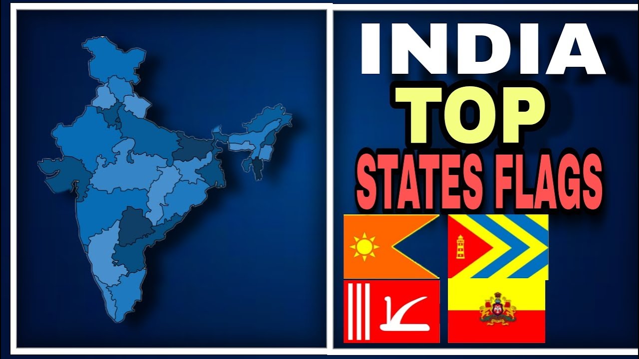 INDIA S top states by their flags,,,,,🚩 ️ India's state flags - YouTube