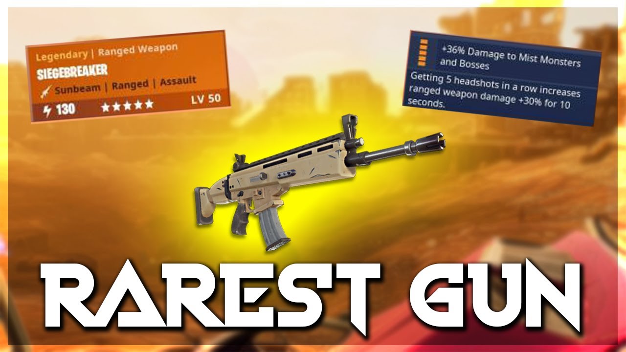 *RAREST* Weapon In The Game, a 1 Perk Siegebreaker - Fortnite [Save The ...