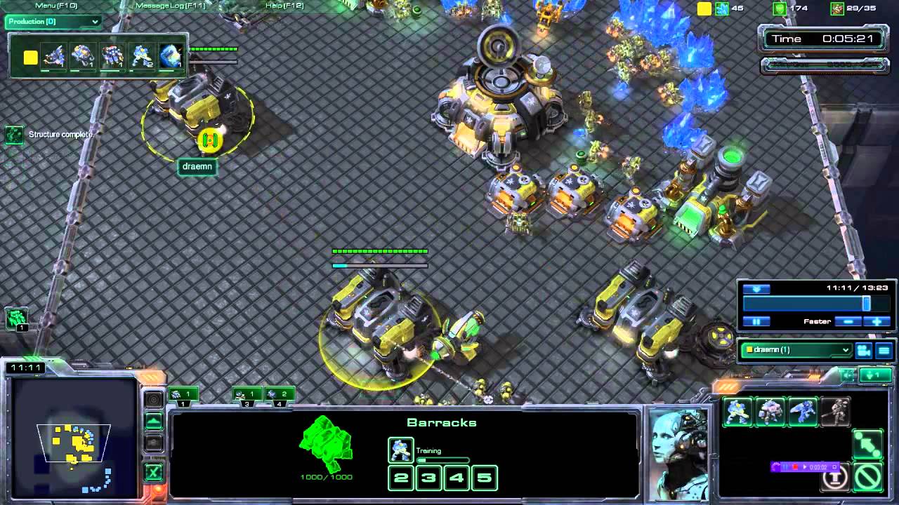 SC 2 Three rax - Terran Build order - noob Tutorials - YouTube