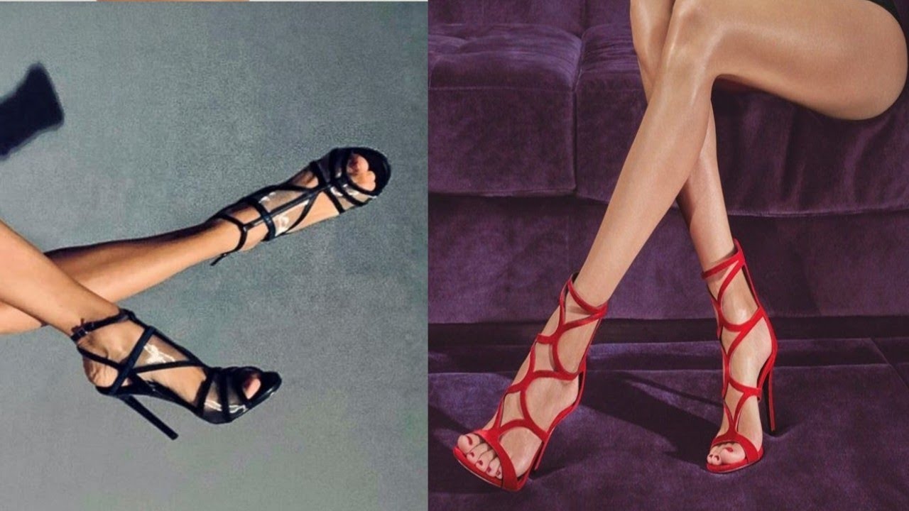 very Stunning design of high heel sandals - YouTube