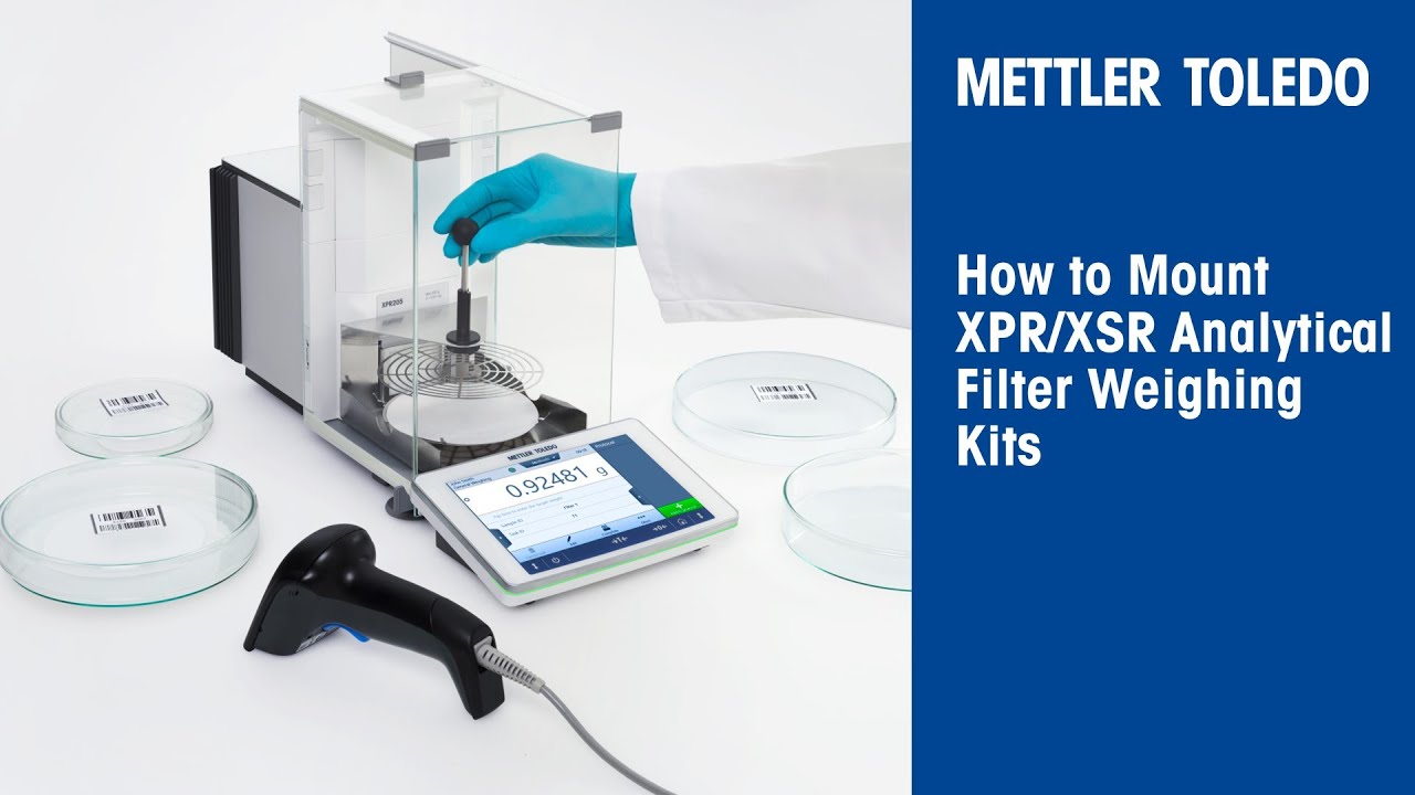 How to mount XPR/XSR analytical filter weighing kits - YouTube