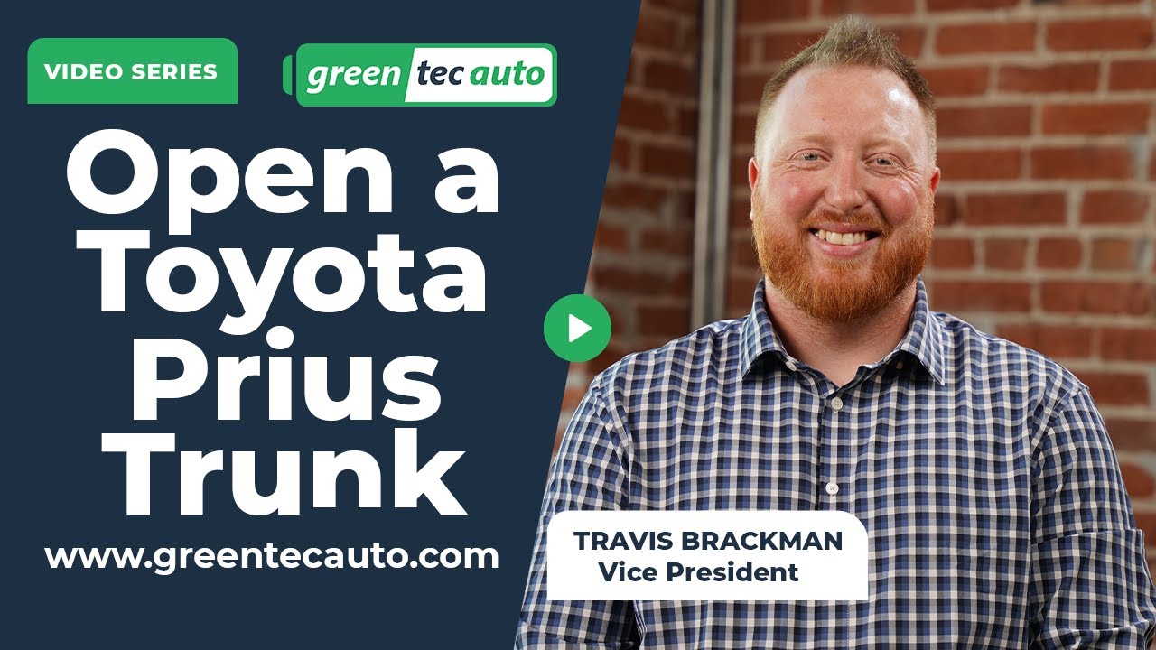 How Do You Open a Toyota Prius Trunk with a Dead Battery? | Greentec ...