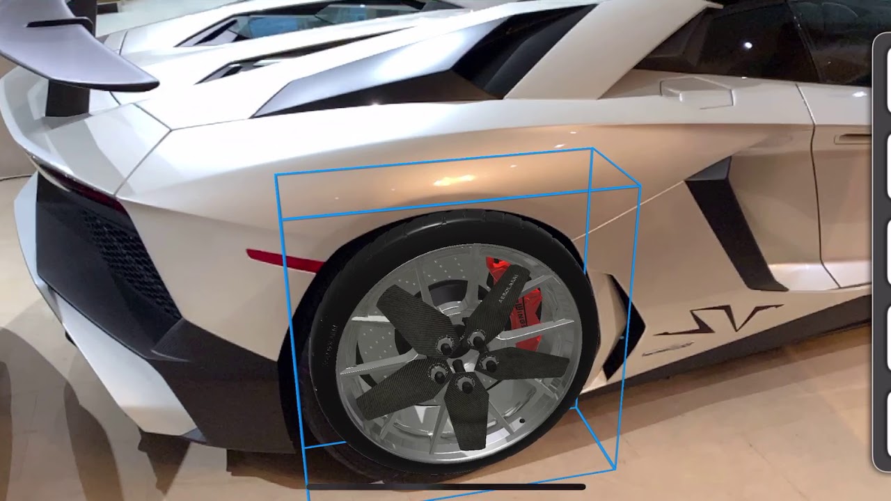 HoloSpect 3D Hologram Wheel Overlay Demo on a Lamborghini SVJ and SV ...