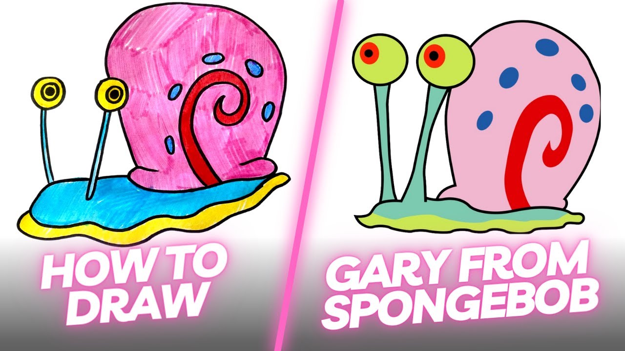 How to Draw Gary the Snail | SpongeBob SquarePants - YouTube