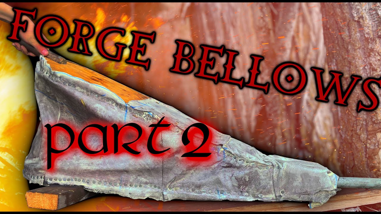 How to make your first MEDIEVAL FORGE BELLOWS- Pt. 2 - YouTube