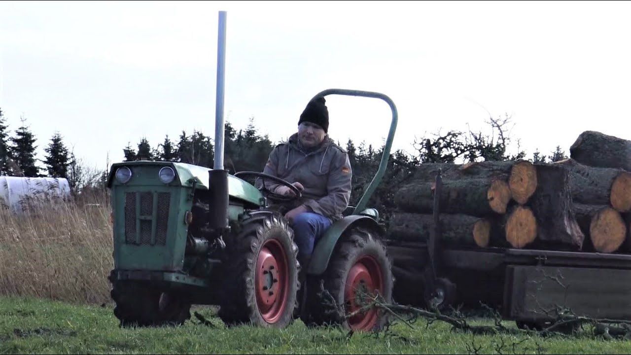 Holder AG3 Knicklenker Bj.1967 | Einsatz beim Holzfahren | Motor: HD3 ...
