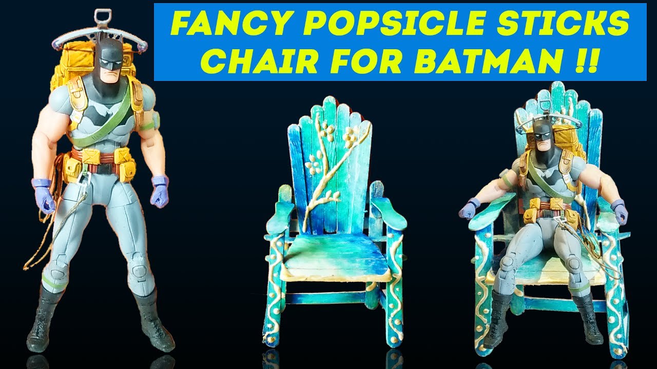 How to Make Popsicle Stick Chair craft for Batman | by Bring Me Art ...