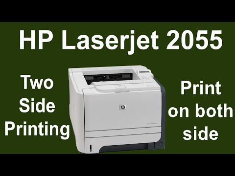 How to print on both sides | HP Laserjet p2055d double side print ...
