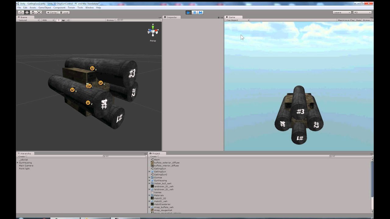 Unity 3D uScript GunRecoil Testing - YouTube