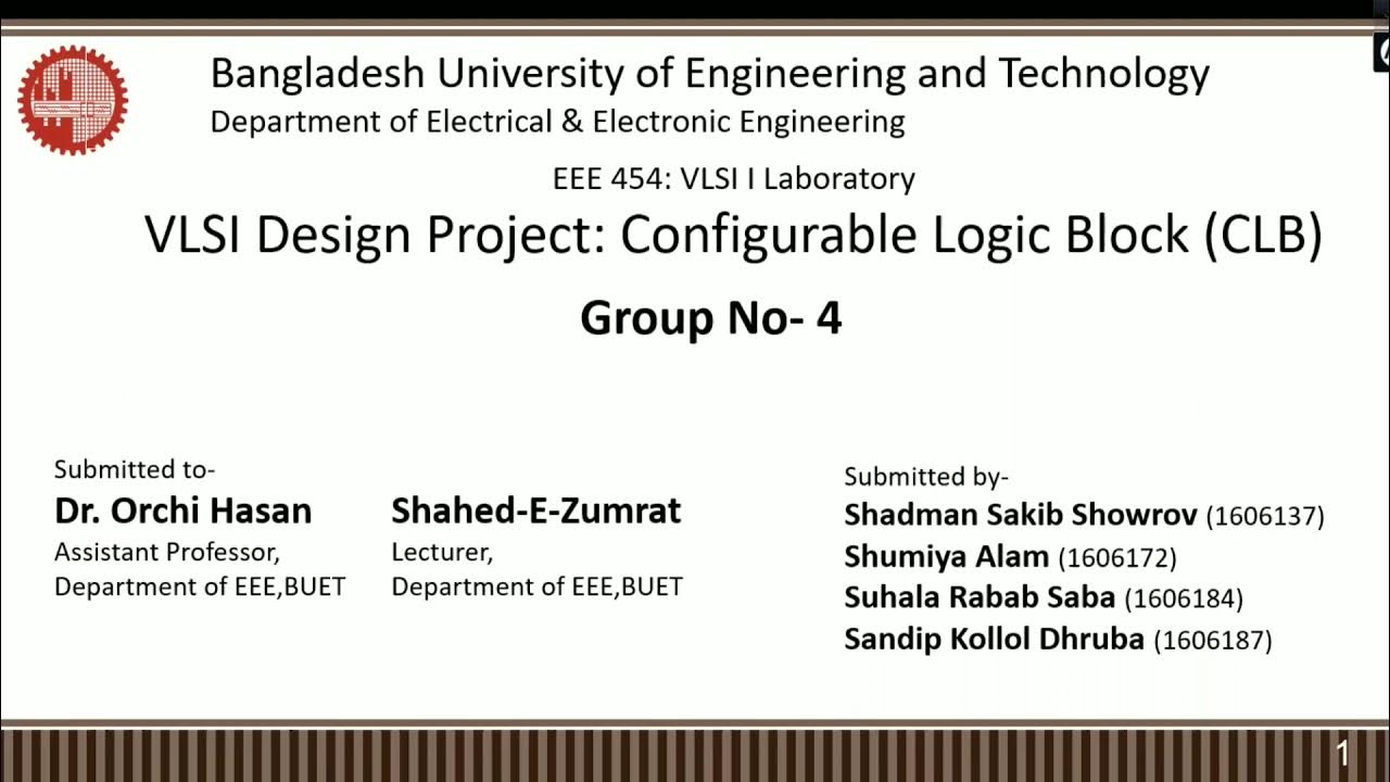 EEE453_PROJECT PRESENTATION | VLSI Design Project: Configurable Logic Block (CLB) |Cadence| EEE ...