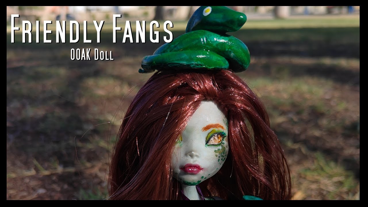 [OOAK Doll] Friendly Fangs: The Snake Girl - YouTube