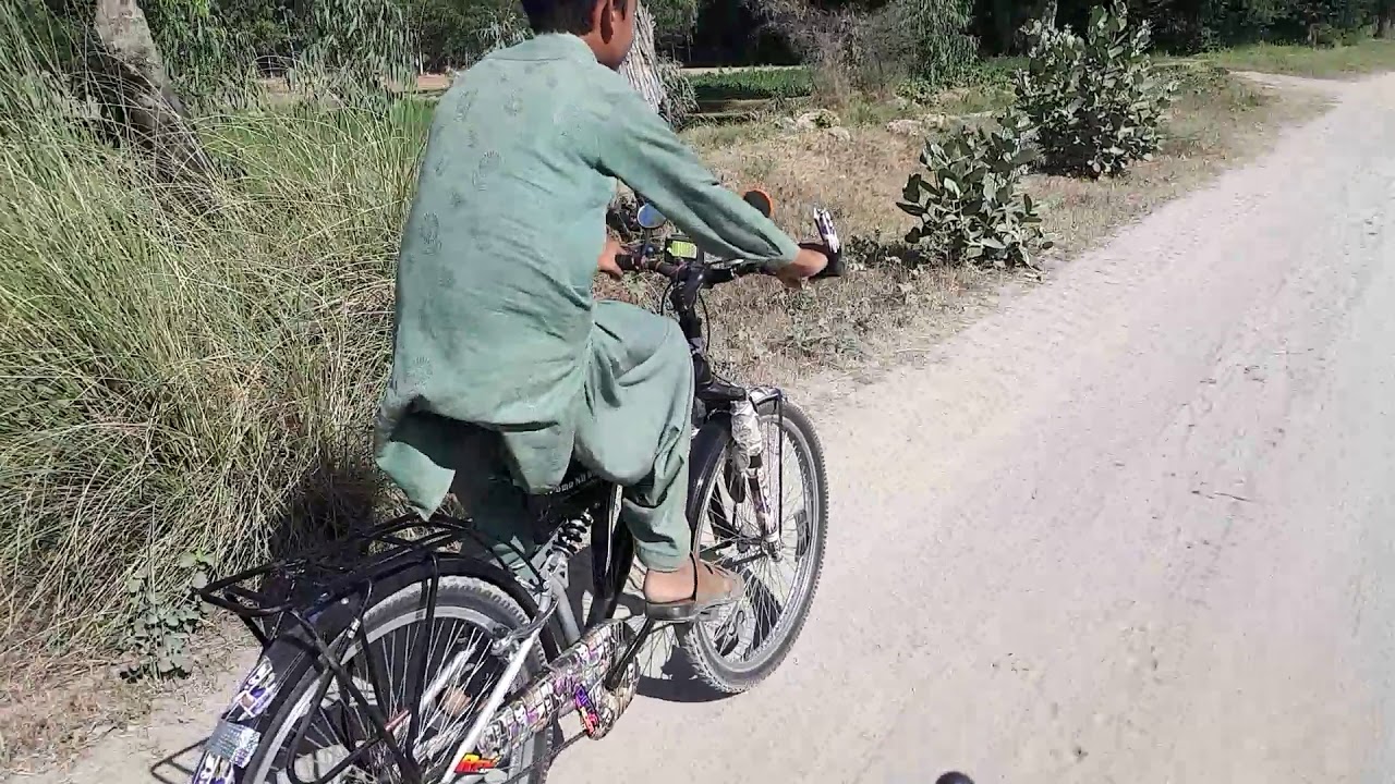 How to ride a bicycle Boy cycling fast - YouTube