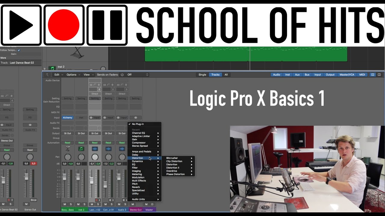 Logic Pro X Basics 1 - 2020 | School of Hits | Logic voor Beginners ...
