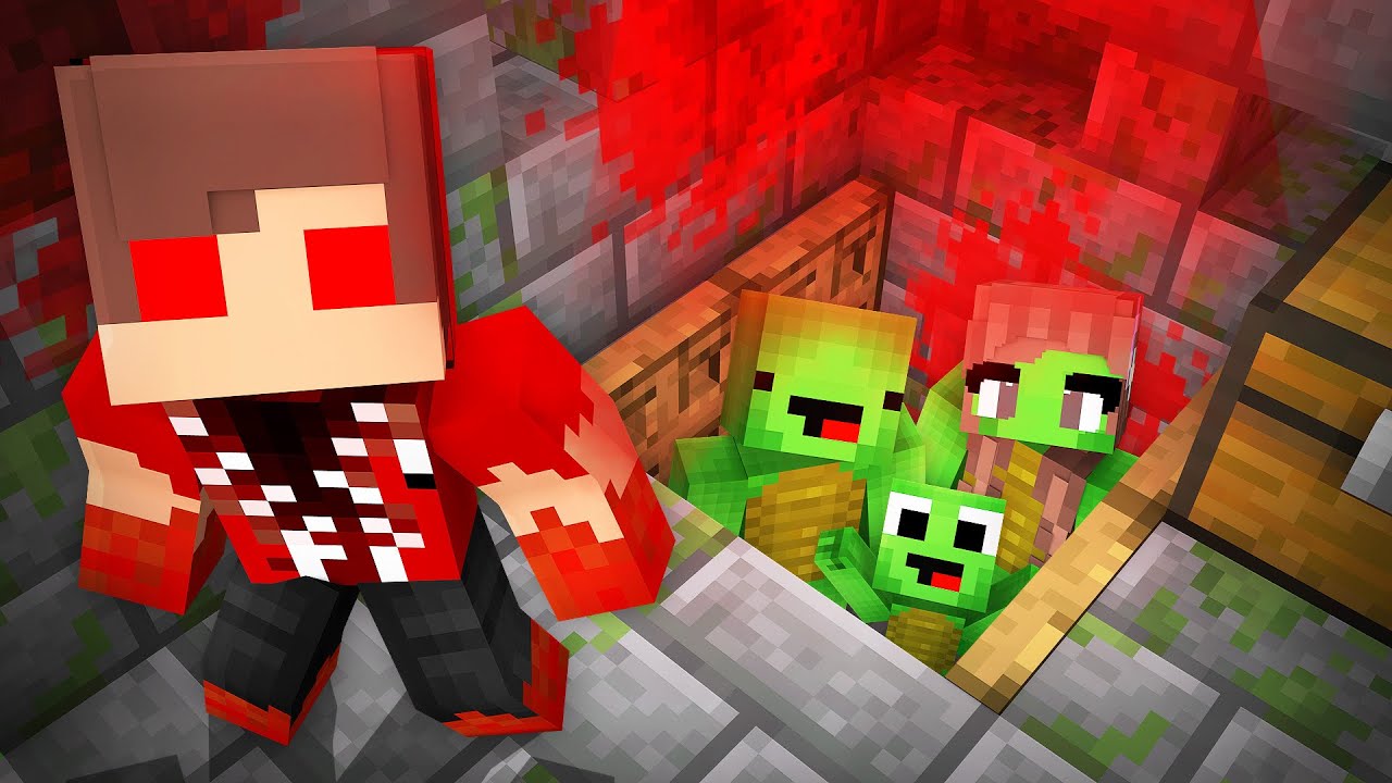 Evil JJ Kidnapped Mikey Family in Minecraft Maizen! - YouTube