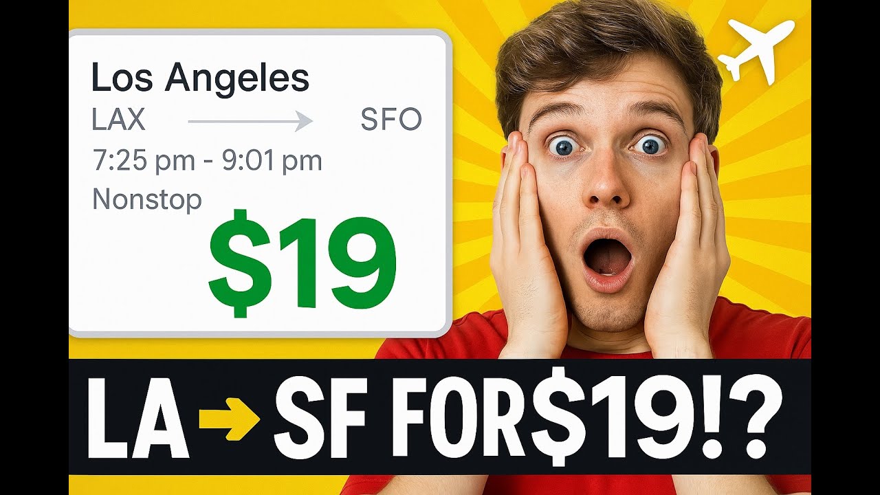 How to Get CHEAP Flights from LAX to SFO in 1 Minute 🚀 (No Skyscanner ...
