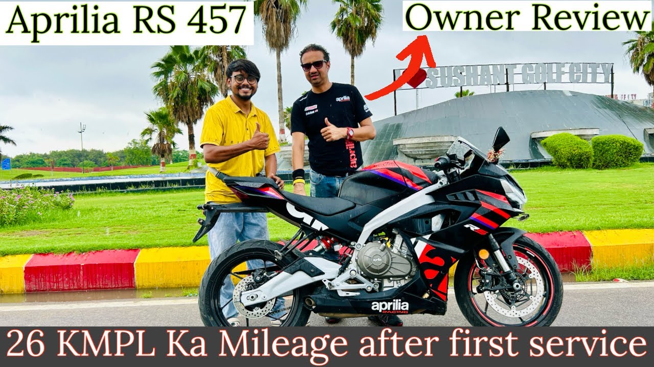 2024 Aprilia RS 457 Owner Review | Aprilia Rs 457 Mileage After 1st ...