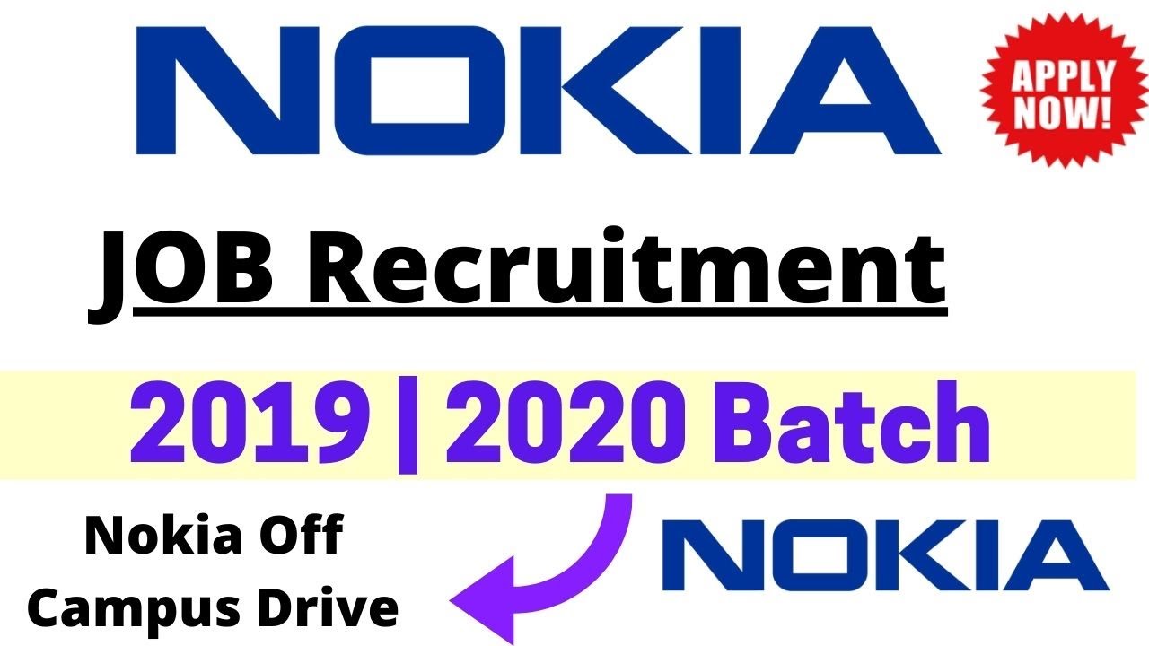 Nokia Recruitment for 2019 | 2020 Batch - Nokia Hiring Freshers | Nokia ...