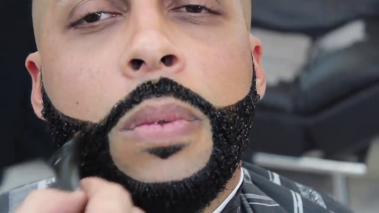 barba quadrada como fazer - YouTube