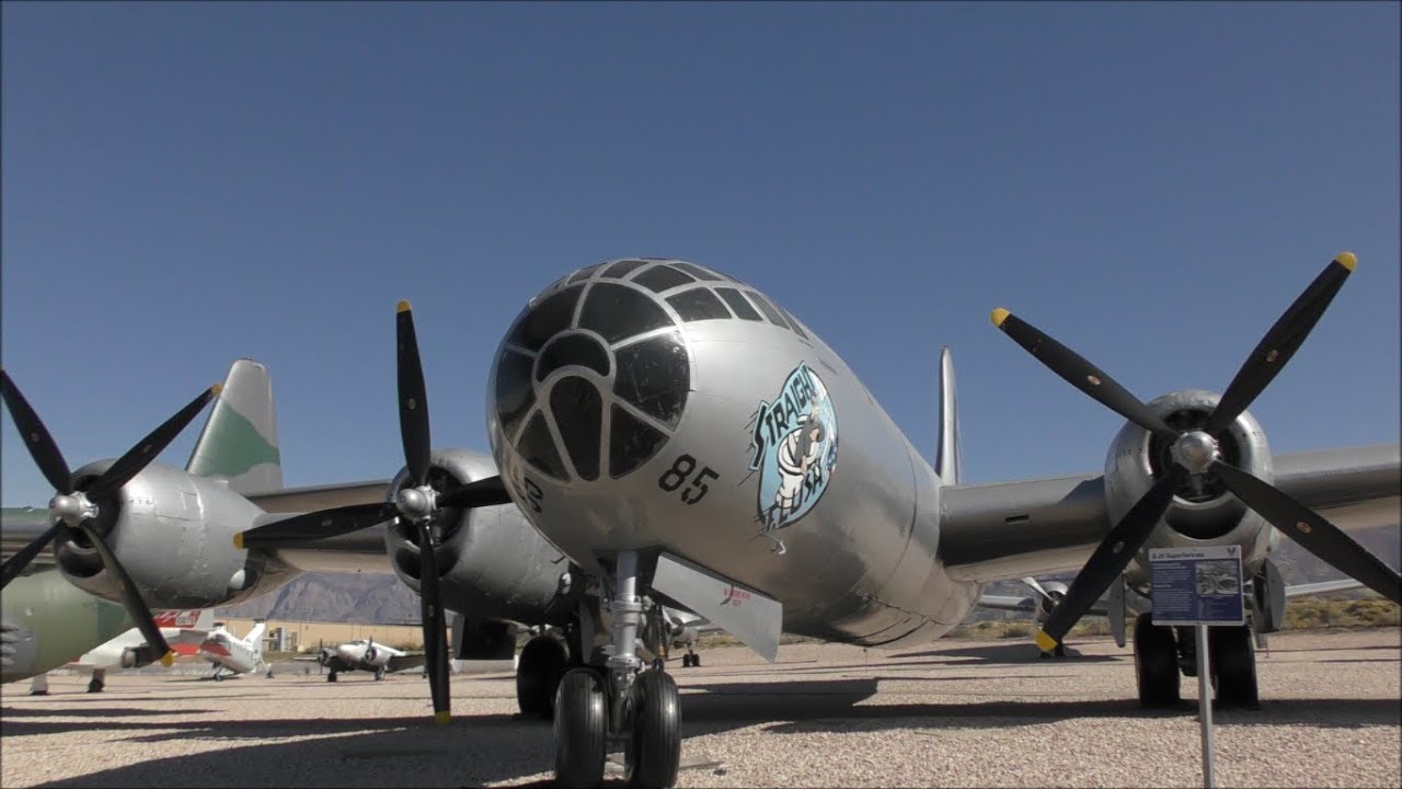 B 29 Superfortress "Straight Flush" Hill Areospace Museum - YouTube