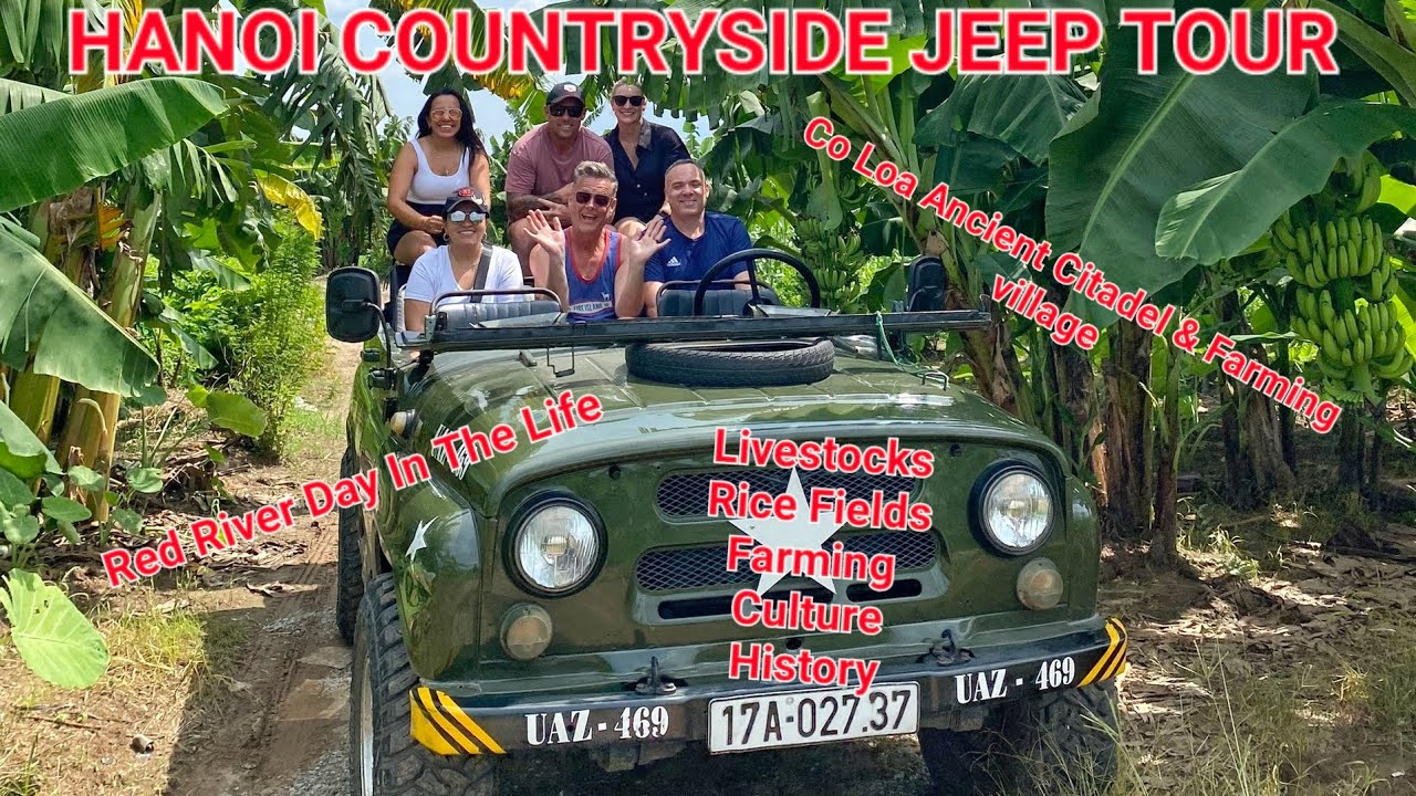 Hanoi Countryside Jeep Tour - 4 Hours Red River Delta DAY IN THE LIFE # ...