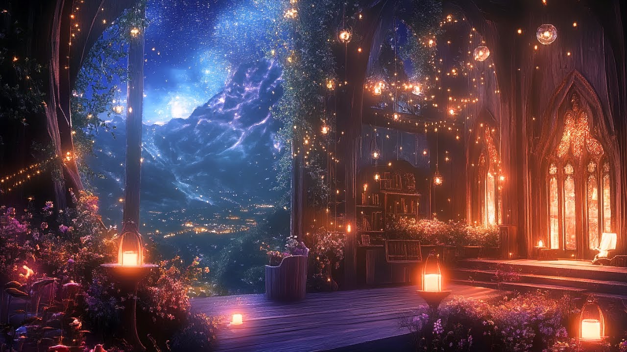 Reading in the Night Court Library | ACOTAR Inspired Ambience ...