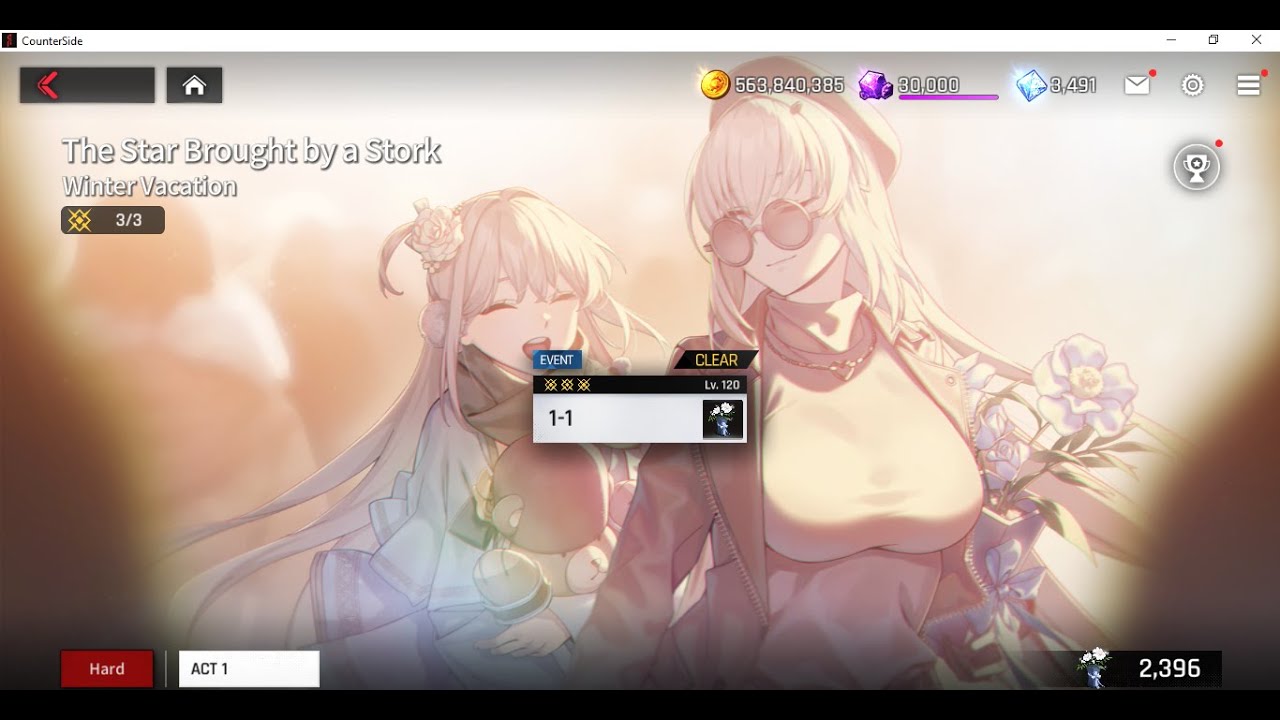 Winter Vacation Hard 1-1 Counter Side Global - YouTube