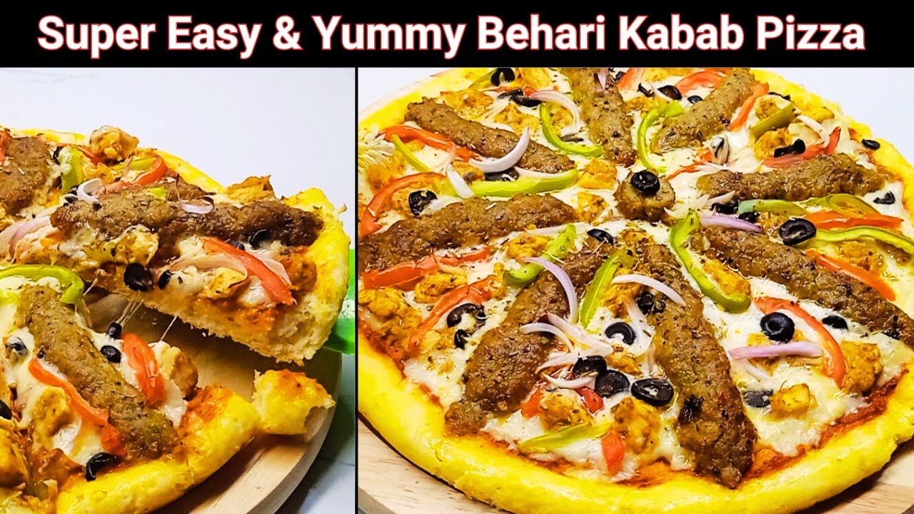How to make Behari Kabab Pizza Recipe Recipe by Bushra’s Kitchen - YouTube