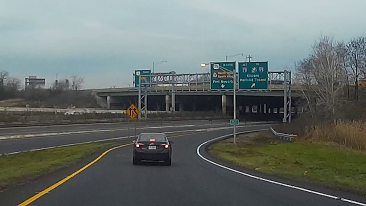 US 22- freeway (eastbound) to US 1&9 - YouTube