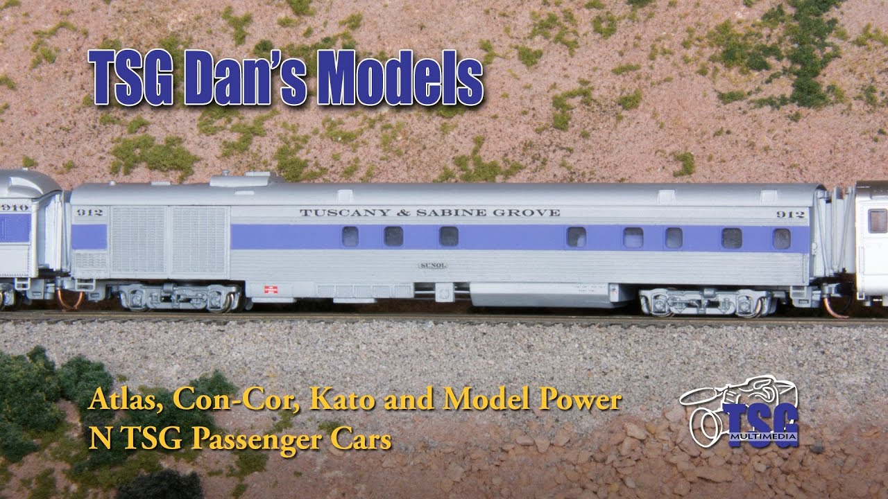 N Scale Custom Painted TSG Passenger Cars - YouTube