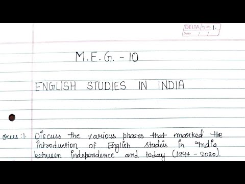 MEG 10 SOLVED ASSIGNMENT 2021-2022| MEG 10 IGNOU SOLVED HANDWRITTEN ...