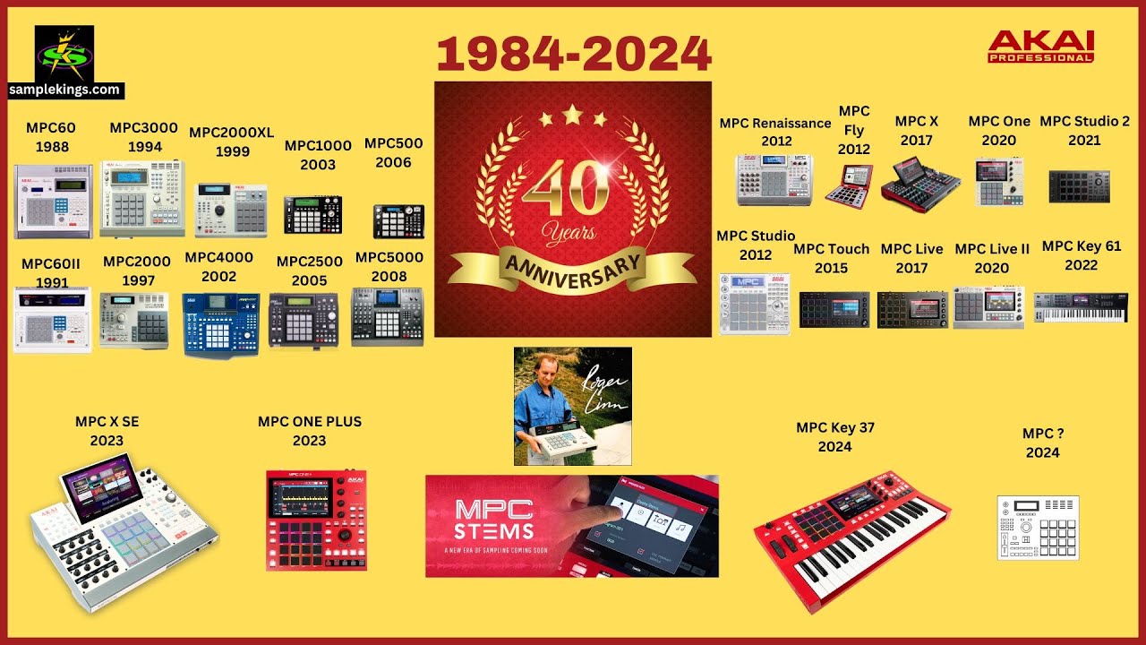 THIS YEAR IS AKAI PROFESSIONAL 40th ANNIVERSARY - YouTube