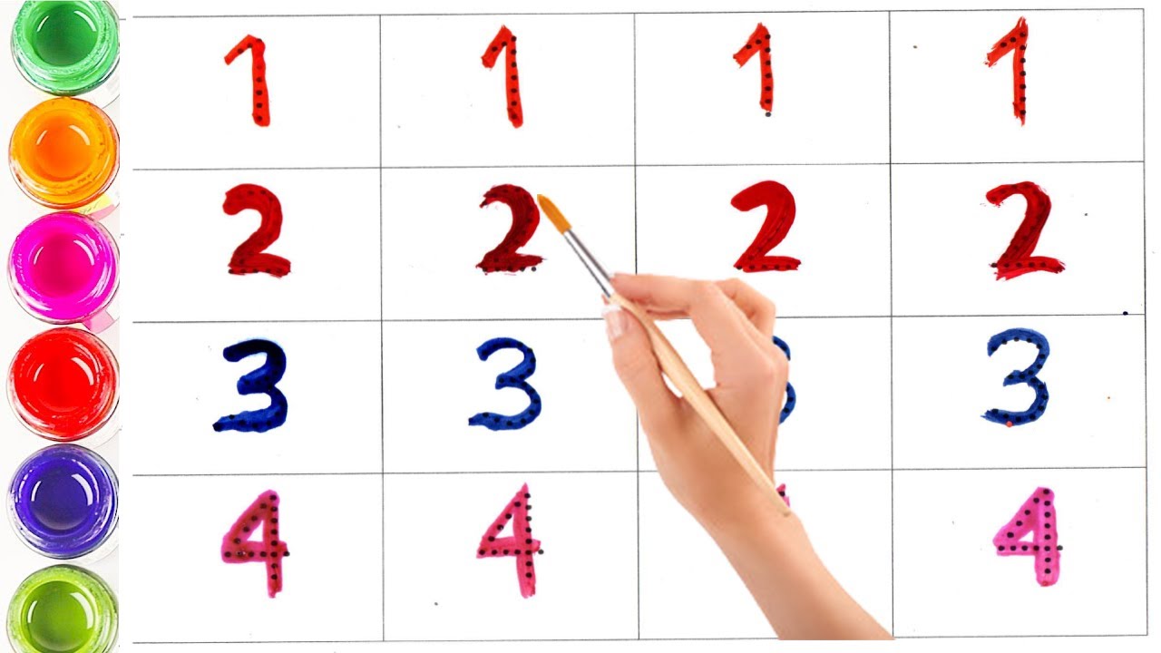 123 Numbers | 1245 Number Names | 1 To 12 Numbers Song | 1235 learning ...