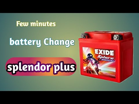 Hero splendor bike Battery change - YouTube