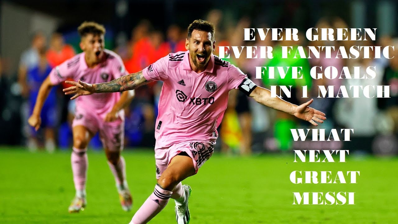 Messi 5 goals with Inter Miami AGAINST Philadelphia Union - YouTube
