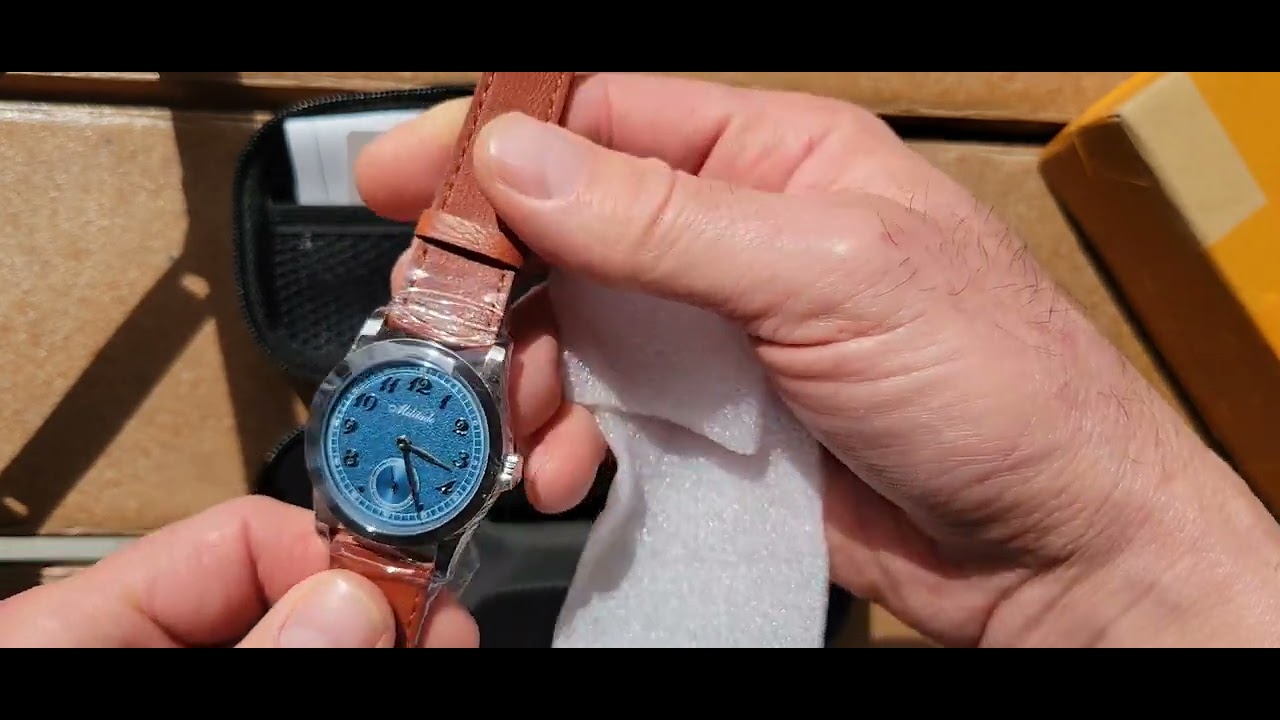 Unboxing: Blue Militado ML01 / Baltic MR01 homage watch, From Watchdive ...