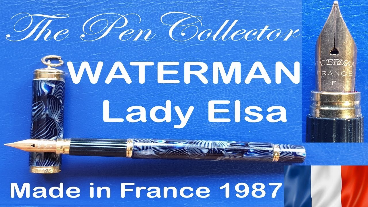 WATERMAN Lady Elsa Fountain Pen Review - YouTube
