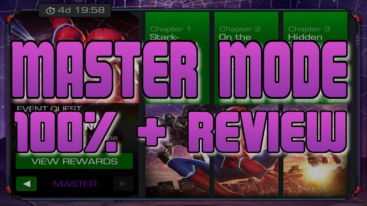 Master Mode 100% + Review [Marvel Contest of Champions] - YouTube