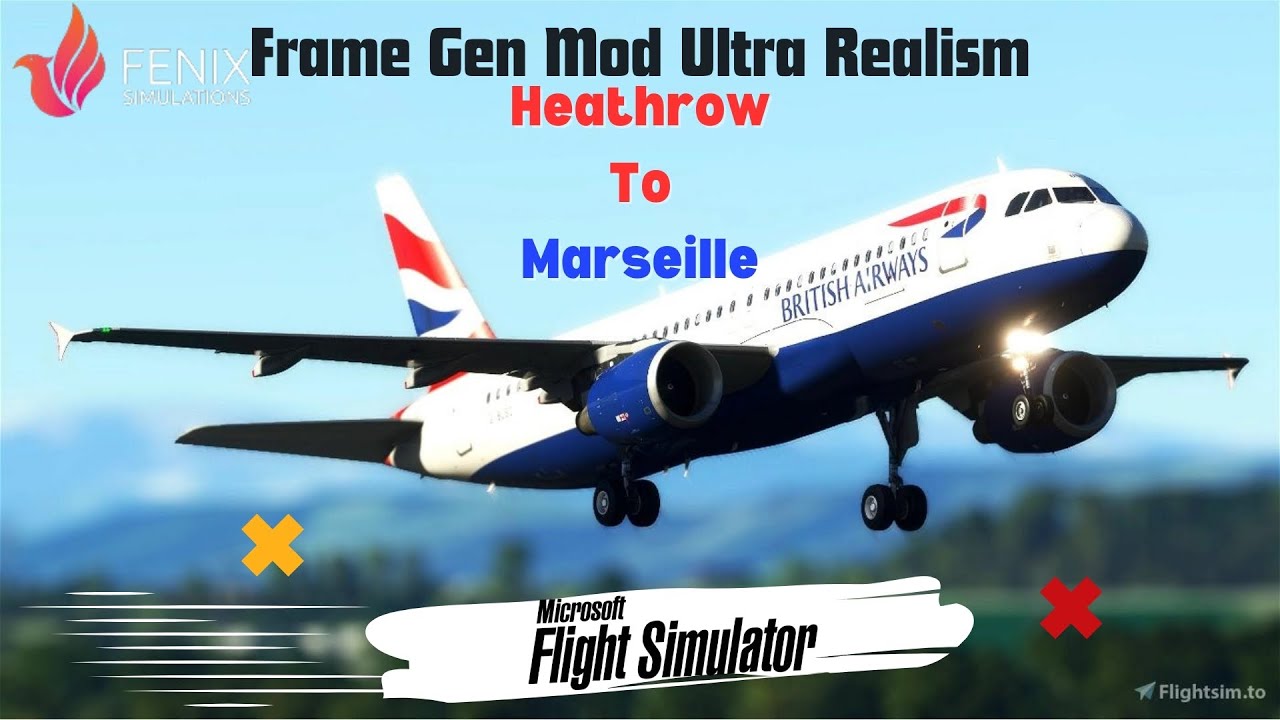 MSFS2020 Live | Ultra Realism with Frame Gen Mod | London Heathrow to ...