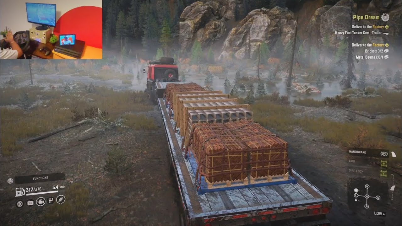 Transporting Beams and Bricks | SnowRunner | PS 4 Pro | PXN v9 Gameplay ...